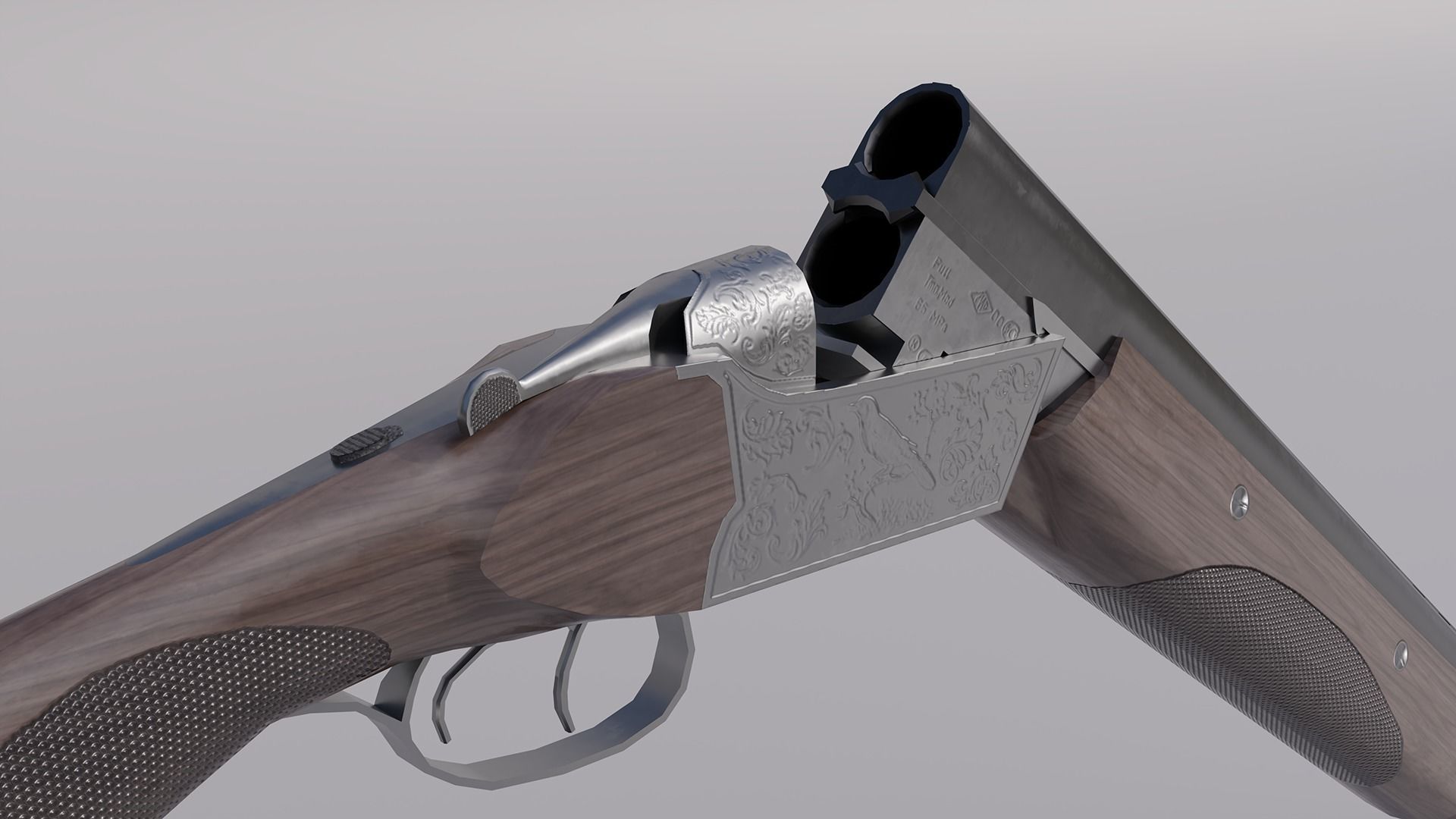 3D model TOZ-34 Vertical Double-barreled shotgun VR / AR / low-poly ...