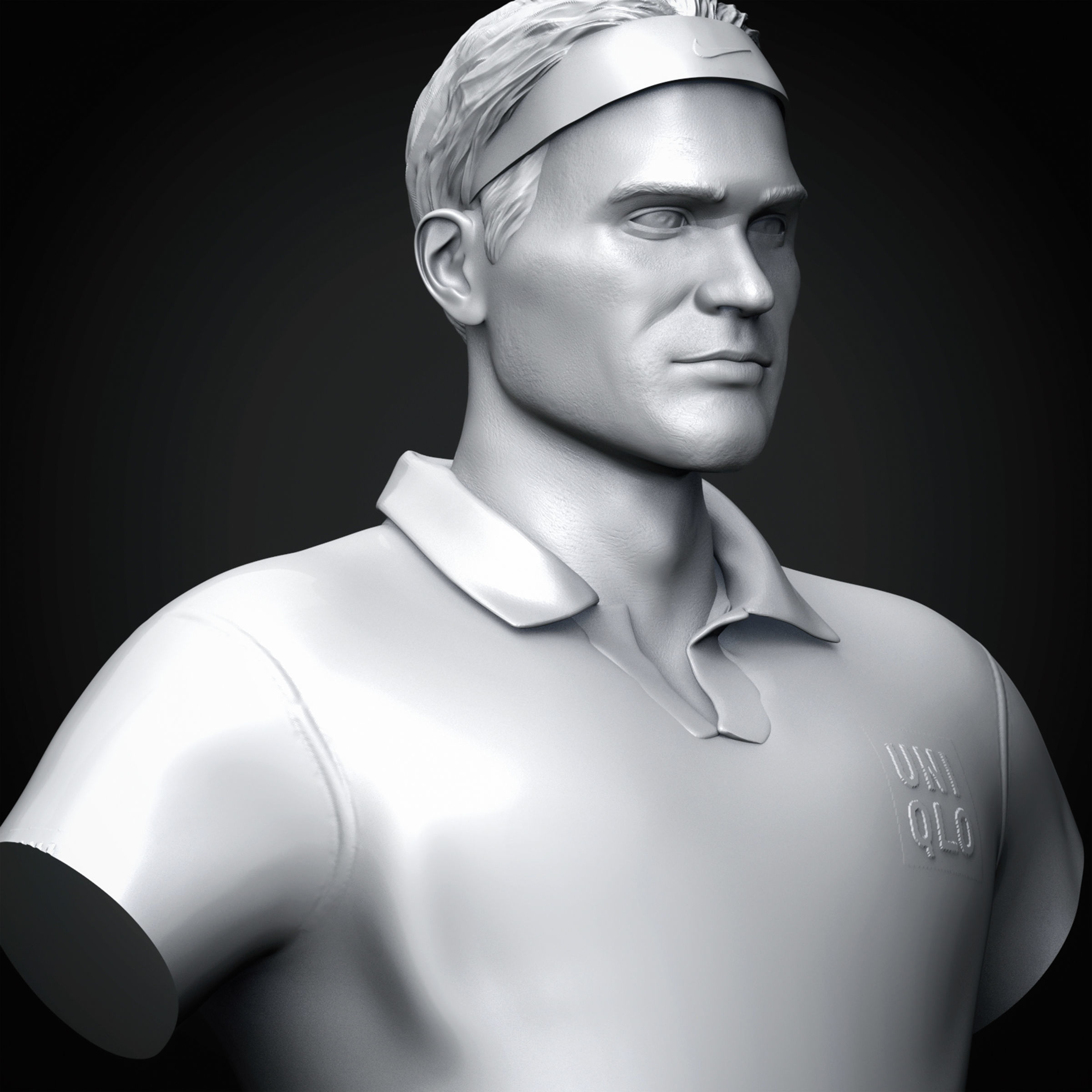 Roger Federer 3D Printable 3D model 3D printable | CGTrader