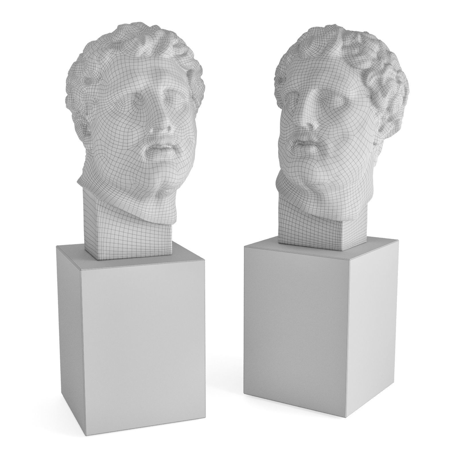 Greek head sculpture 3D model | CGTrader