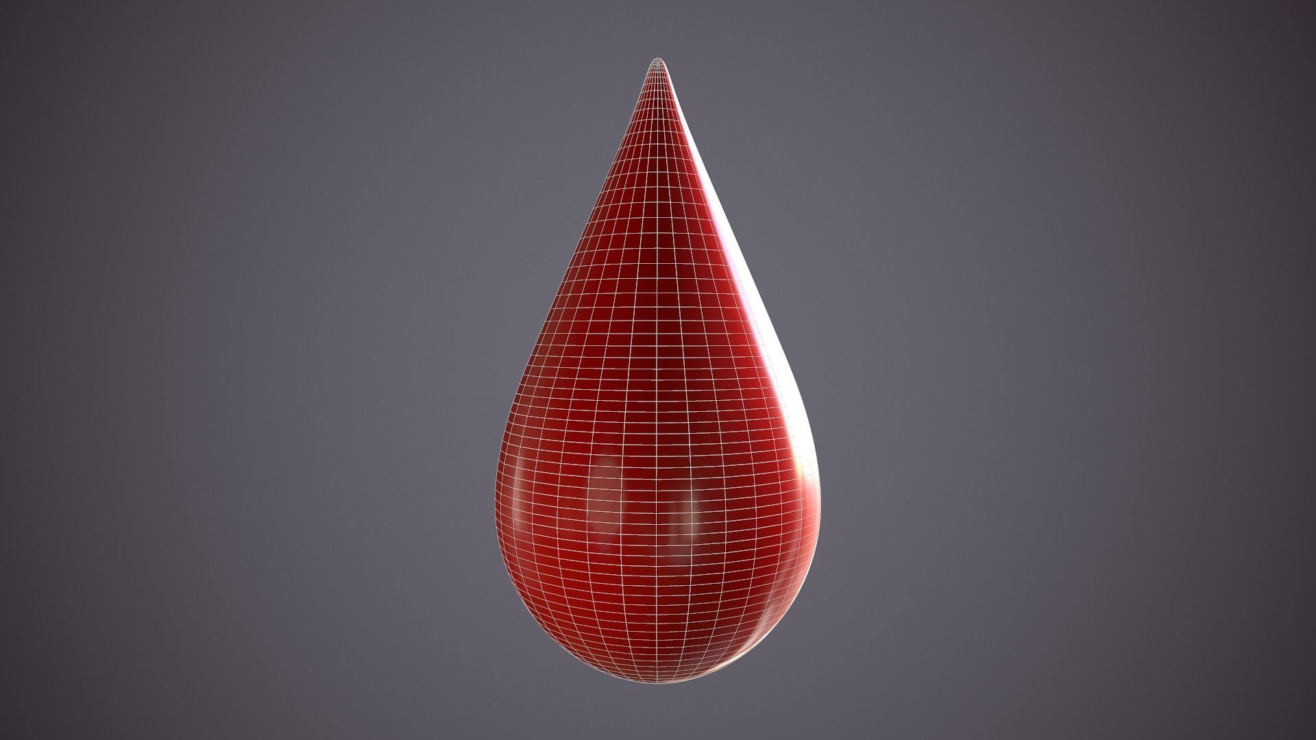 3D model Blood Drop VR / AR / low-poly | CGTrader
