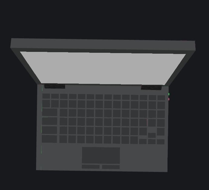 Low Poly Laptop 3D model | CGTrader