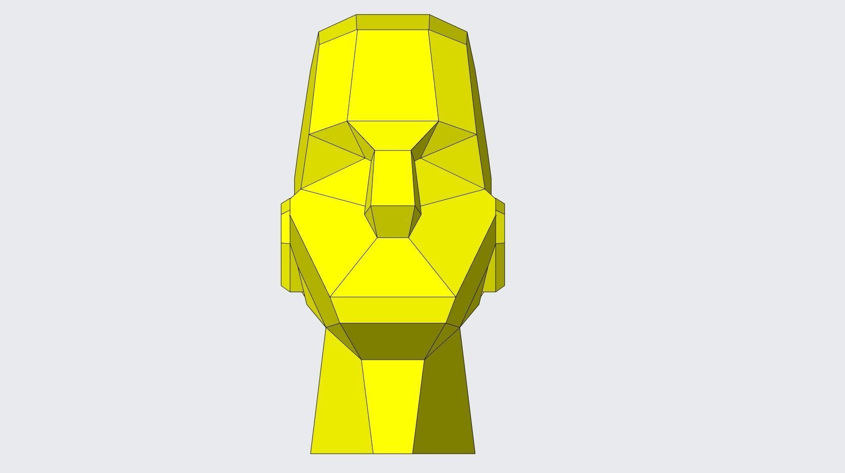 Polygonal Head 3D model 3D printable | CGTrader