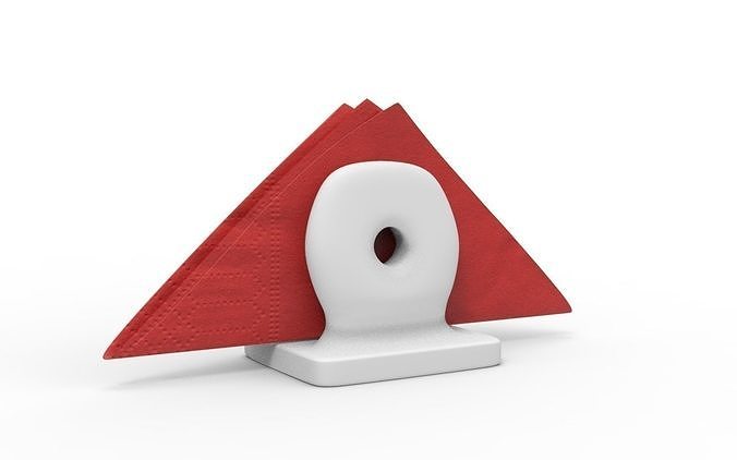 Paper handkerchief stand free 3D model | CGTrader