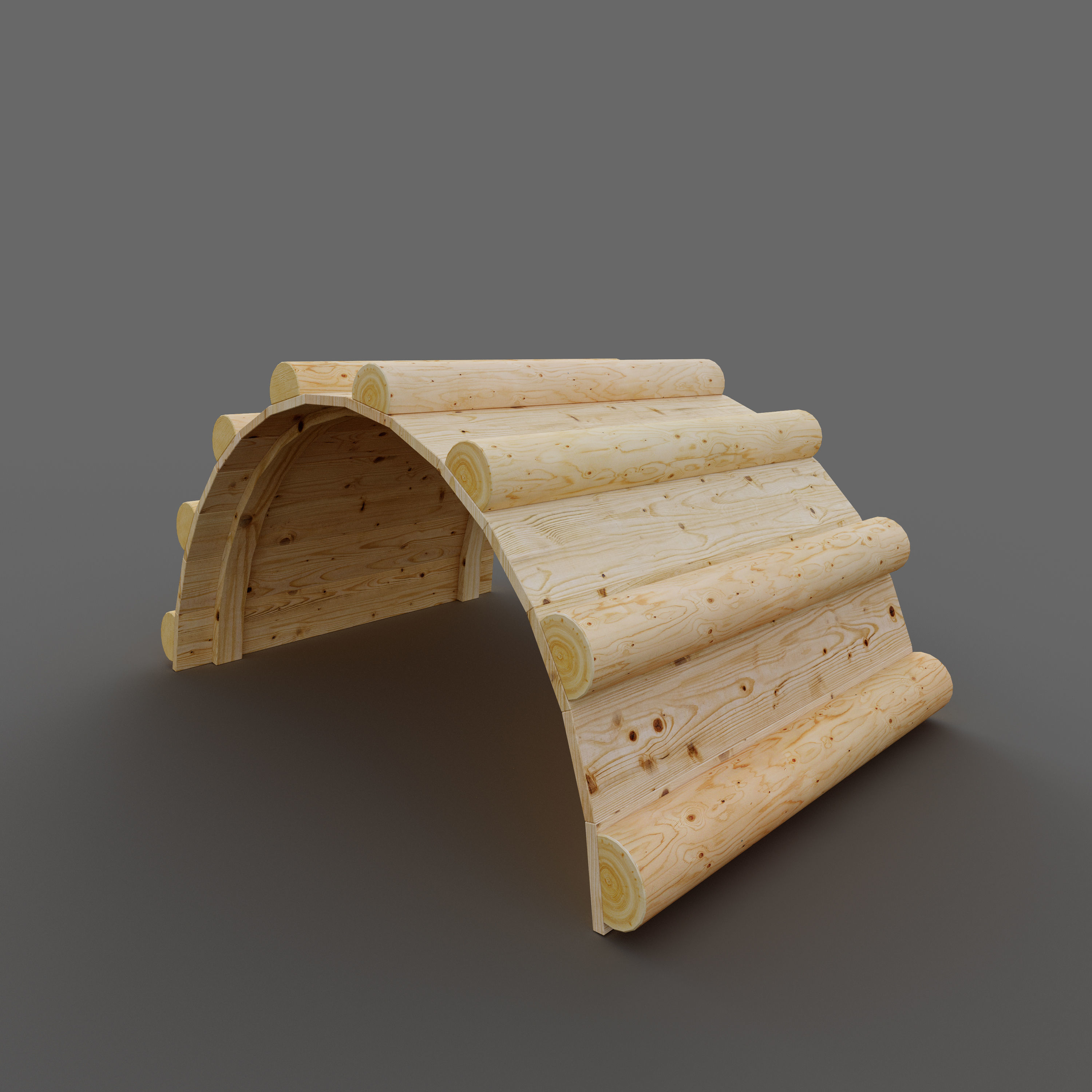 Playground wooden arch 3D model | CGTrader