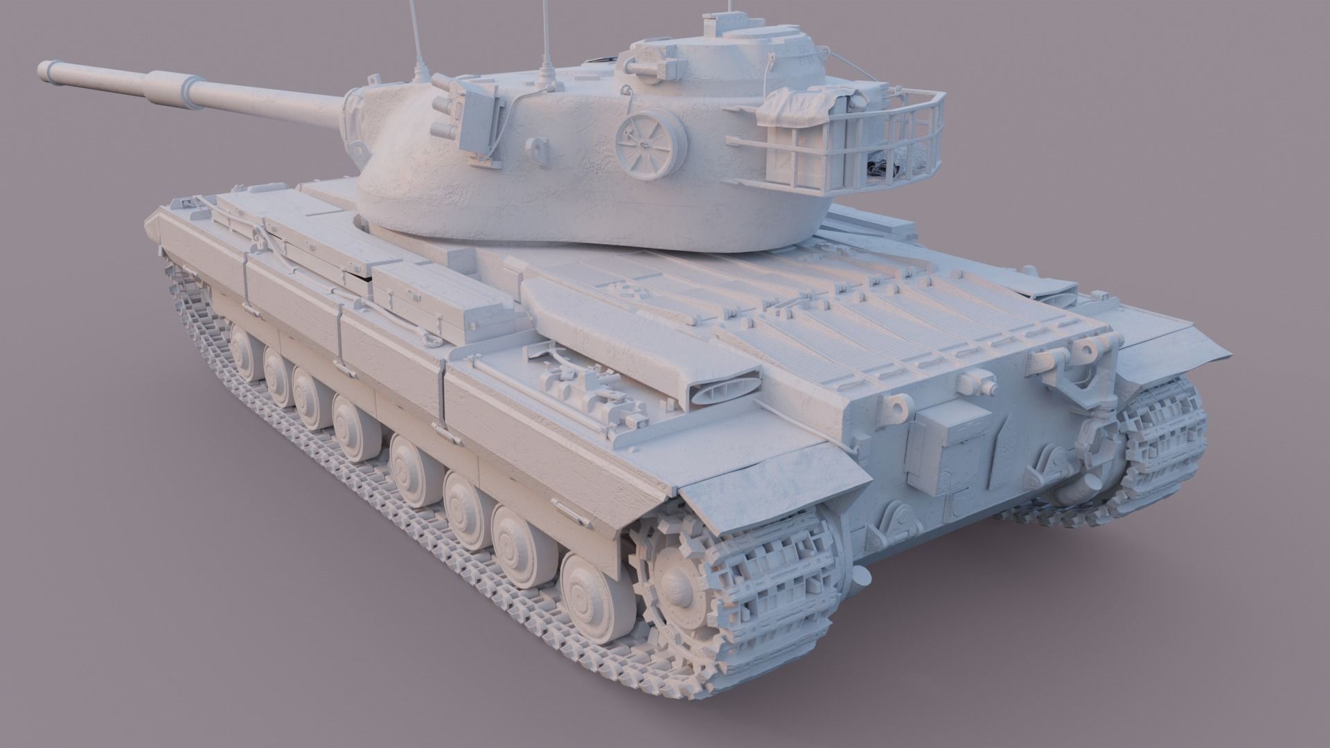 3D model FV-214 Conqueror game-ready model VR / AR / low-poly | CGTrader