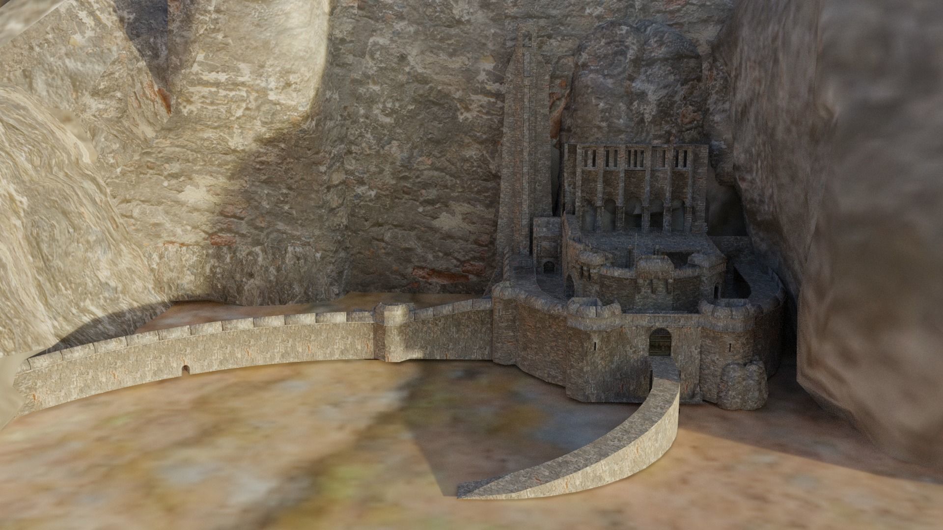 3D model Helms Deep the Lord of the Rings VR / AR / low-poly | CGTrader