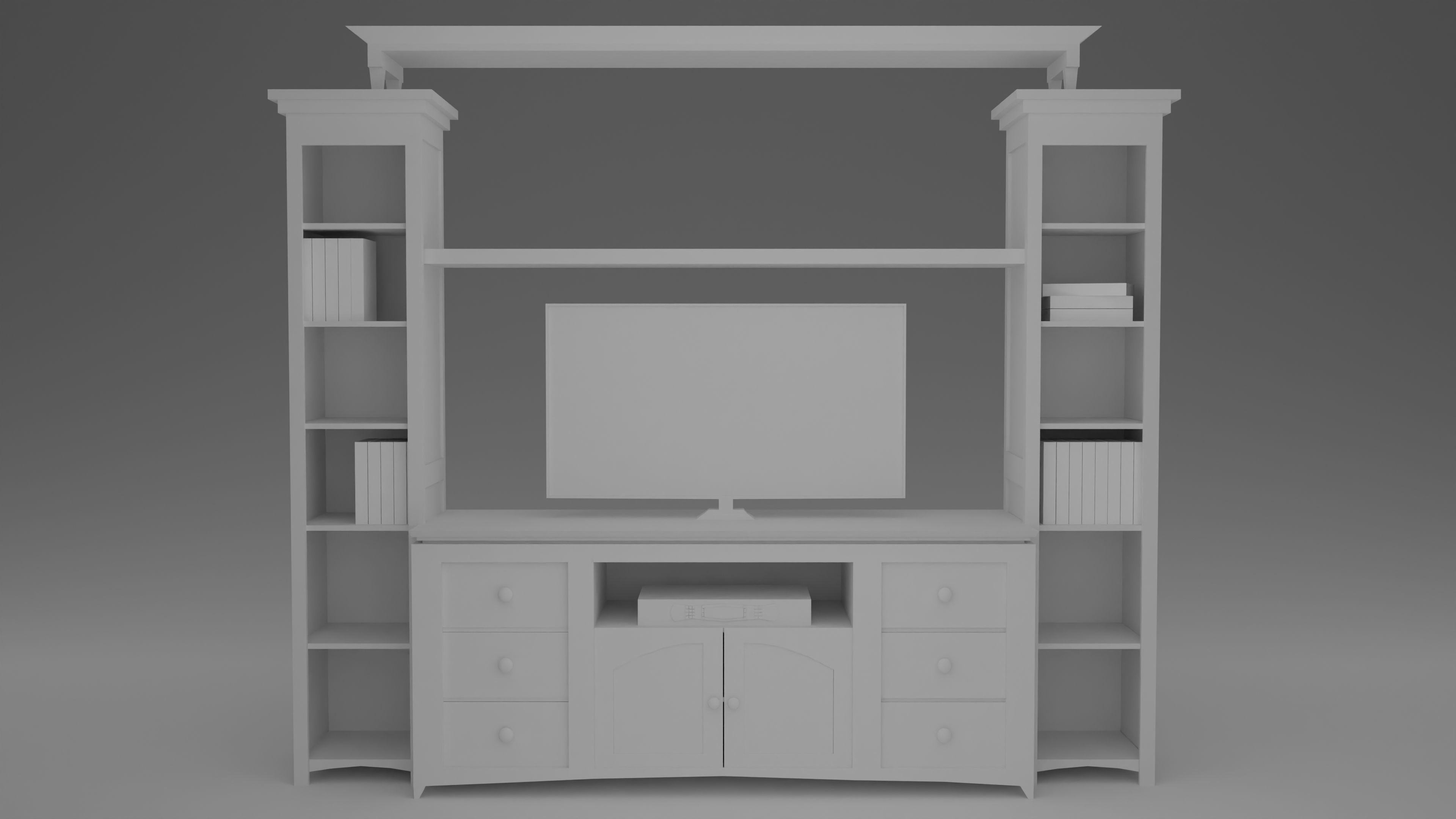 Shelf Television Stand 3D model | CGTrader