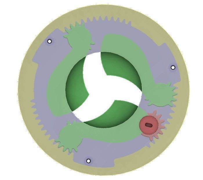 3DP3BLROD40A mechanical shutter Iris mechanism diy 3D model 3D ...