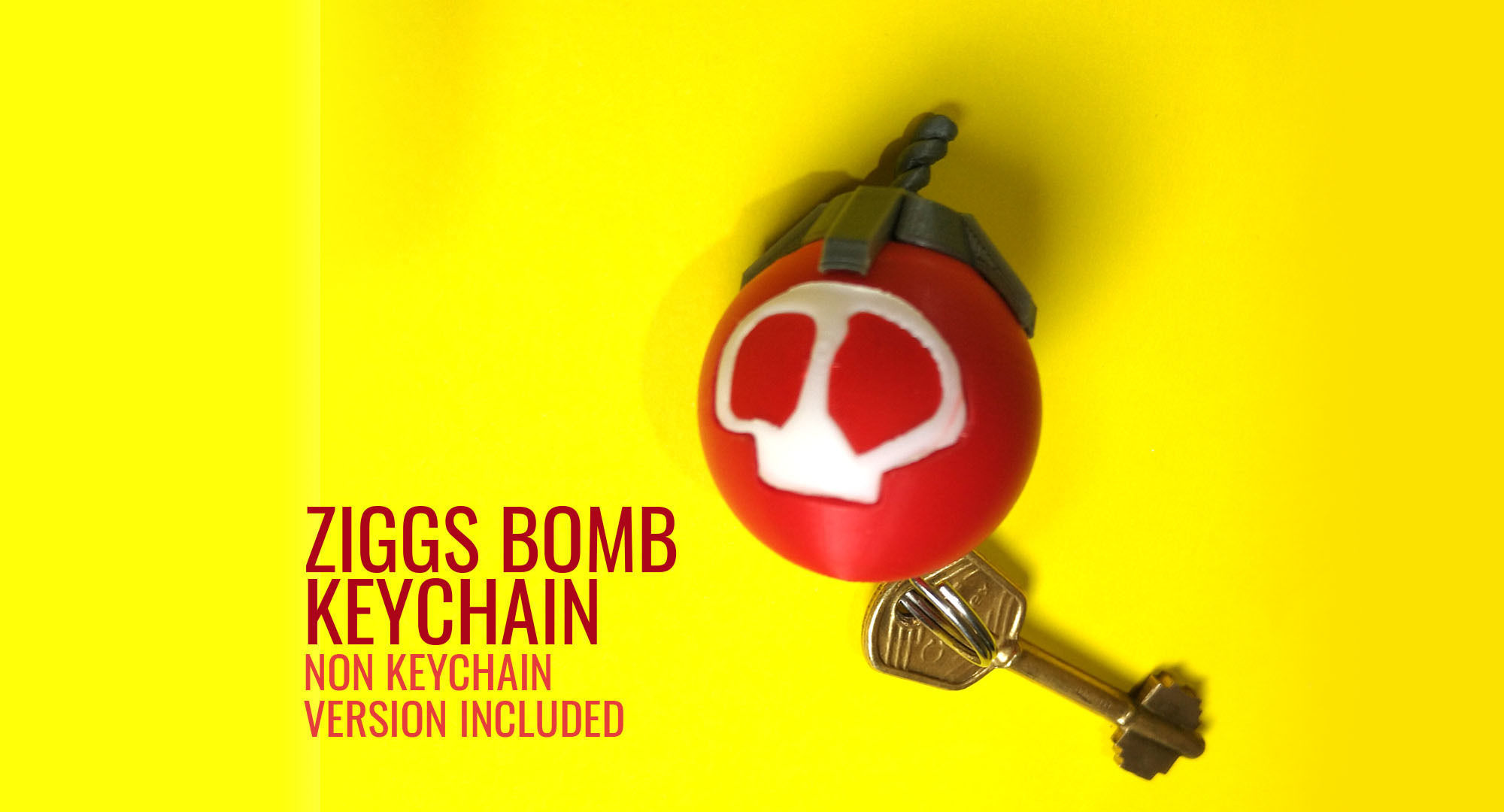 Ziggs bomb STL - Keychain version included 3D model 3D printable | CGTrader