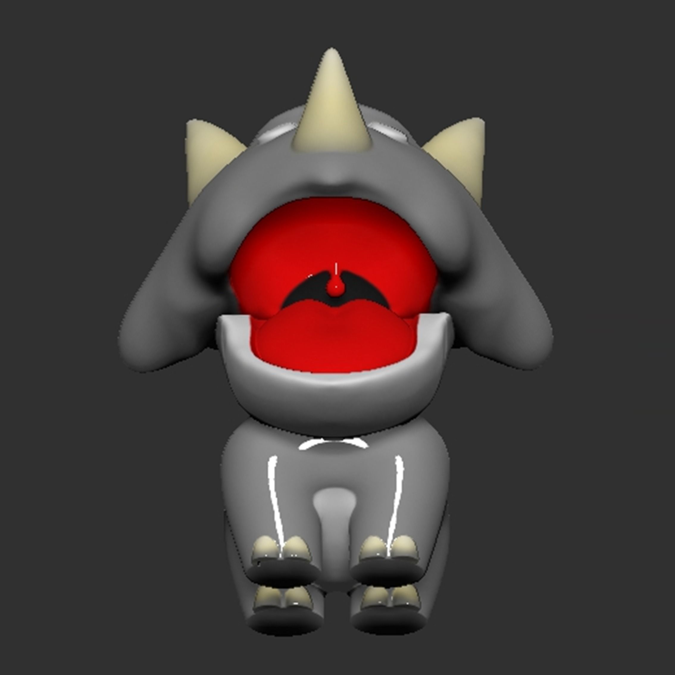Reznor Mario Boss Open Mouth 3D model 3D printable | CGTrader