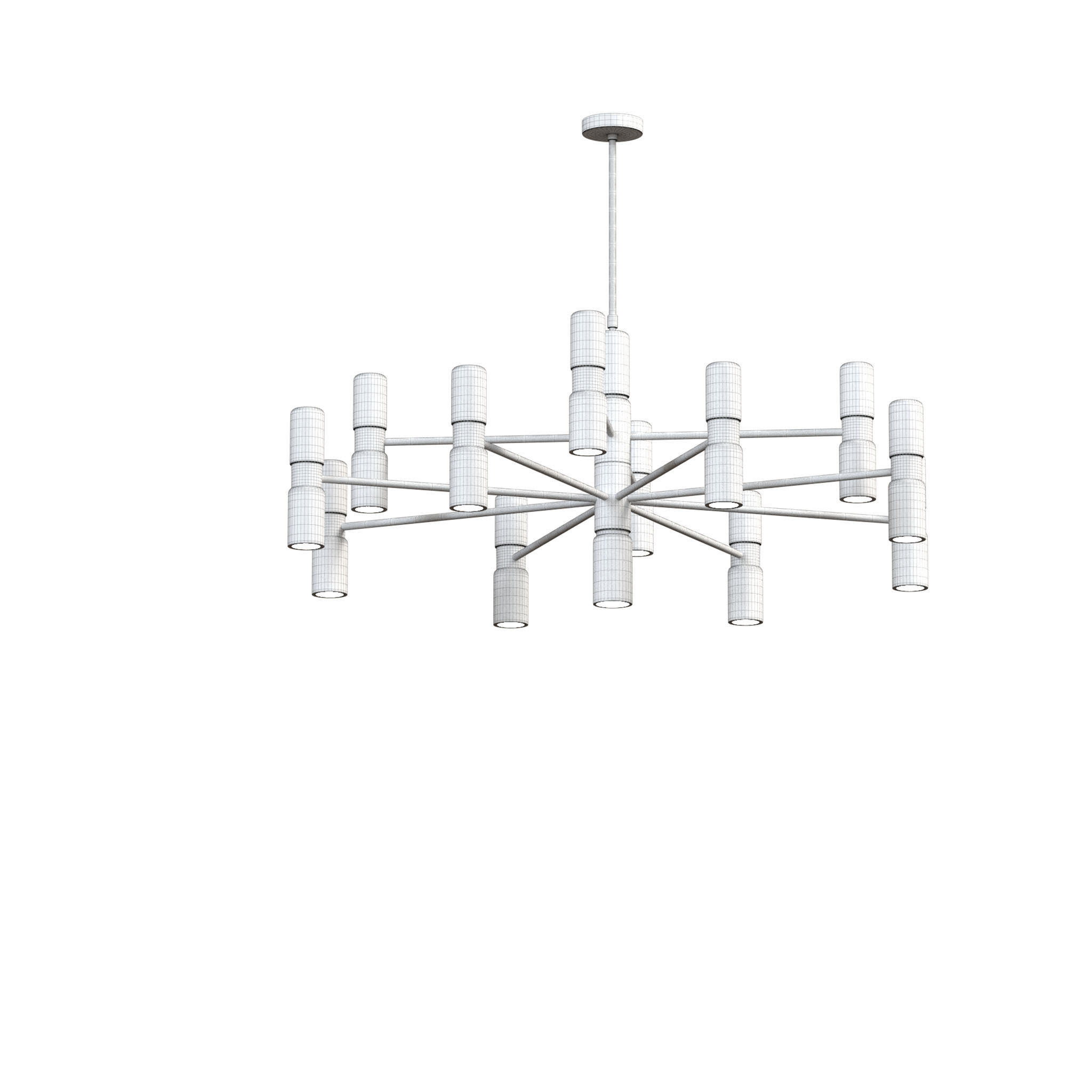 Metal Lux chandilier 3D model | CGTrader