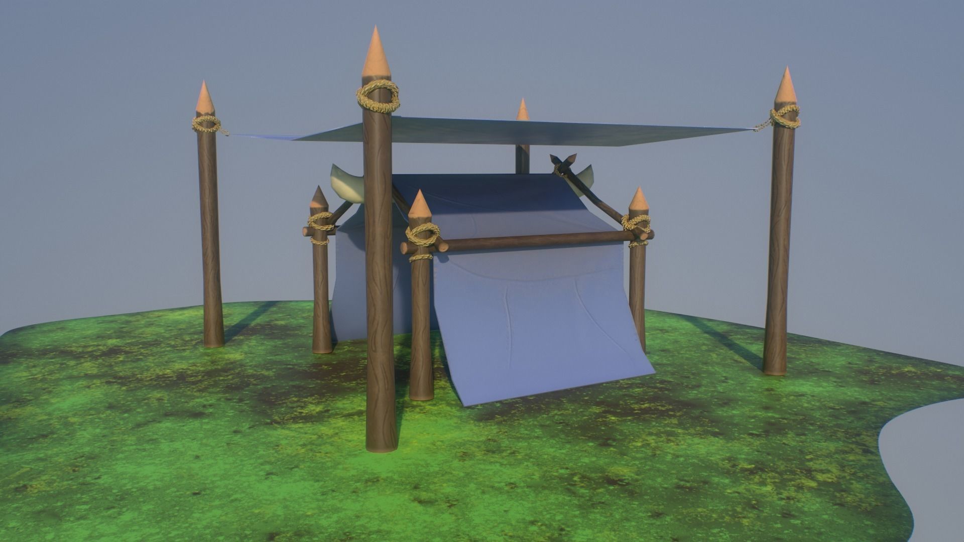 3D model Stylized Medieval Tent VR / AR / low-poly | CGTrader
