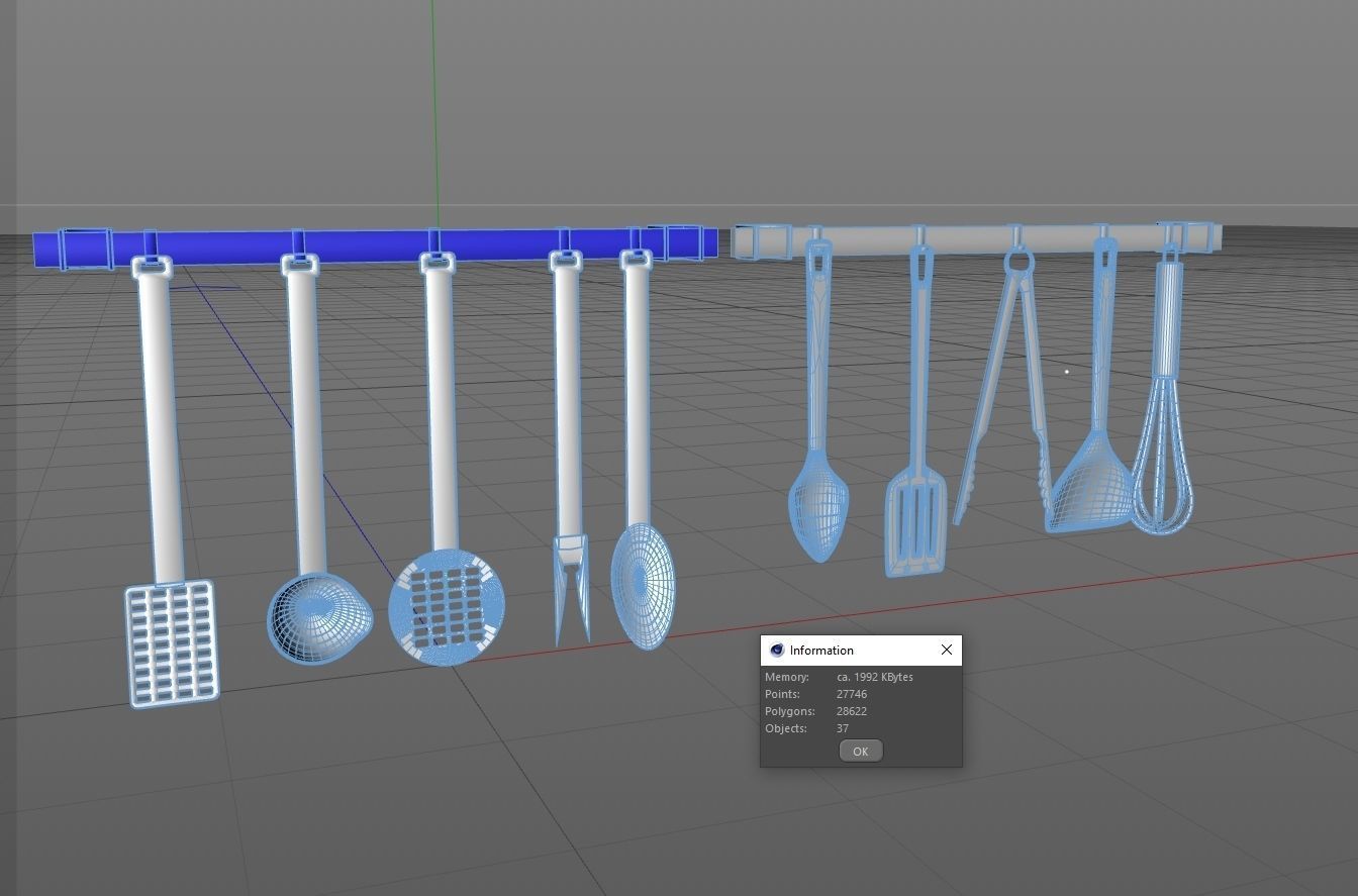 Cooking tools 3D model | CGTrader