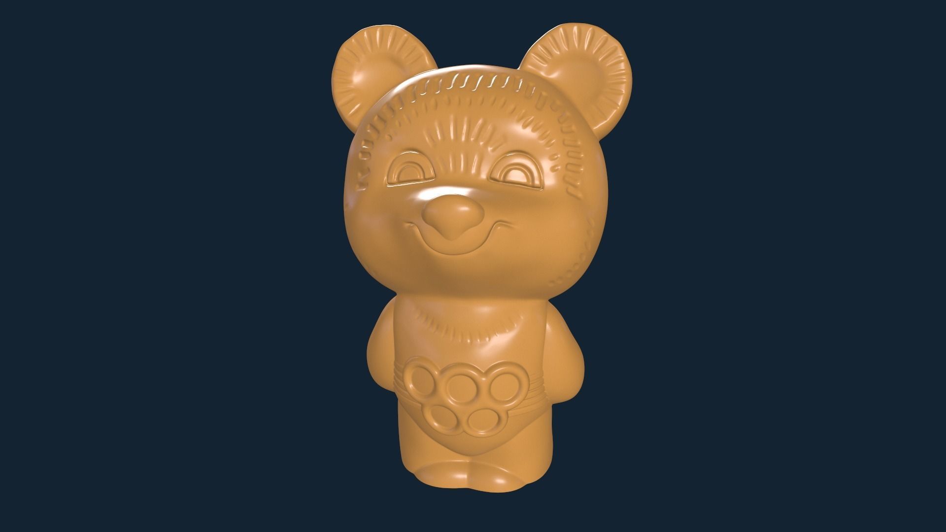 The Olympic Mishka 3D Print model 3D model 3D printable | CGTrader