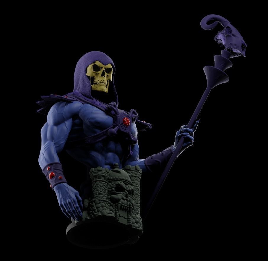 Masters of The Universe Skeletor bust sculpture - 3D print model 3D ...