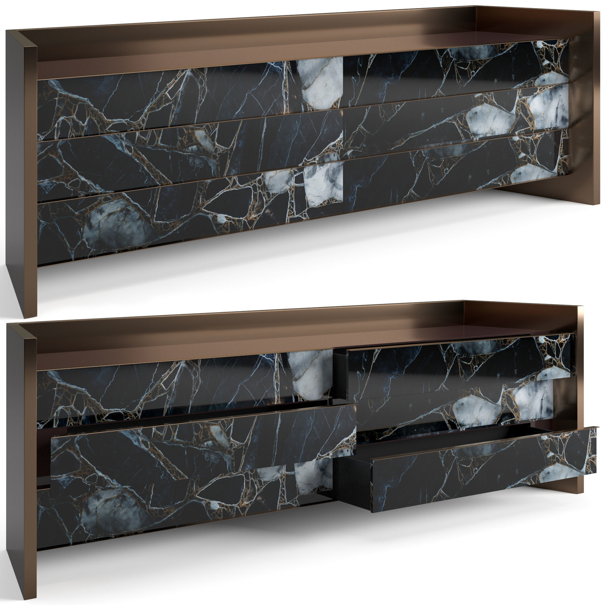 Visionnaire Danny chest of drawers 3D model | CGTrader