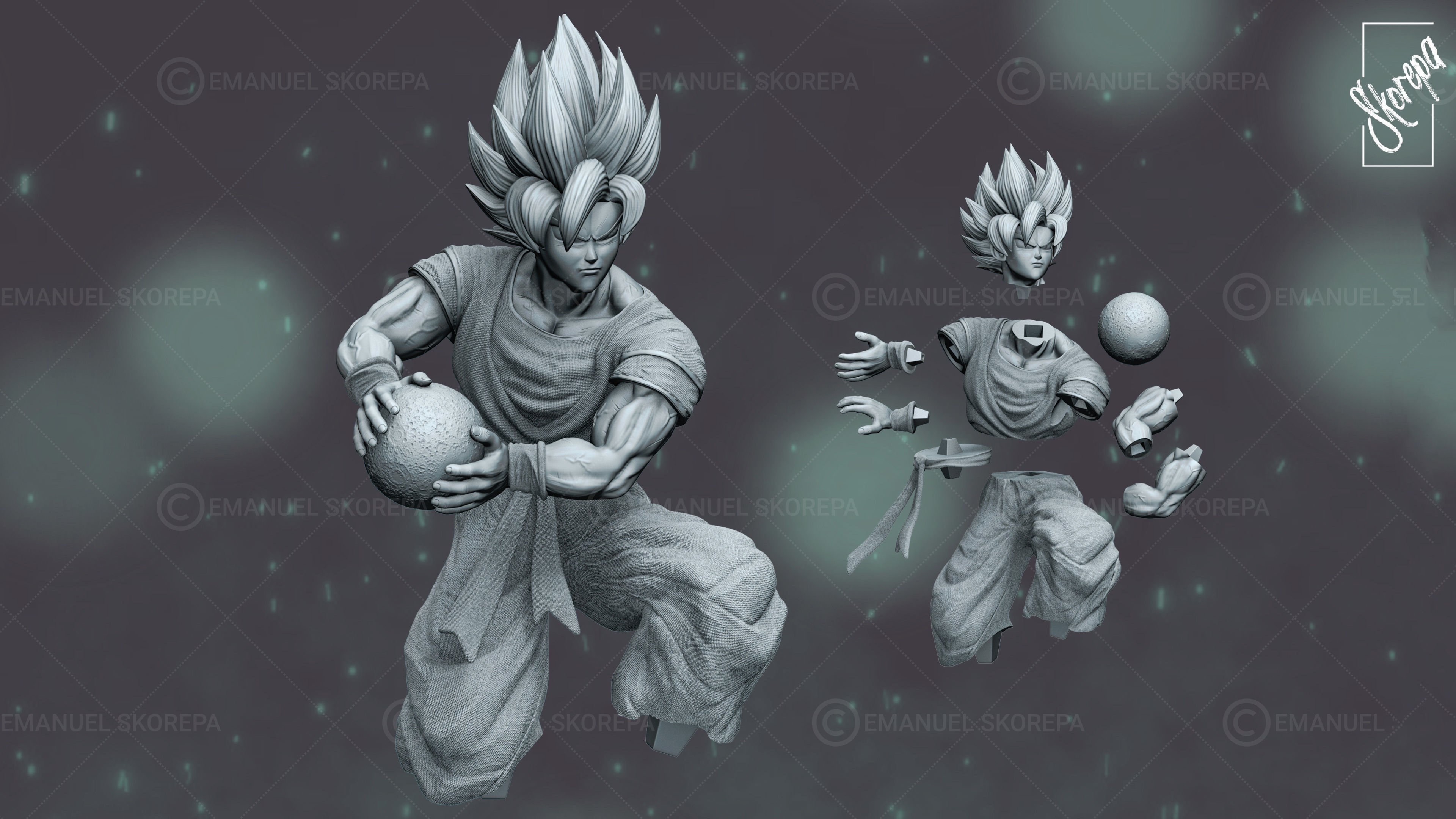DBZ DIORAMA - STL 3D model 3D printable | CGTrader