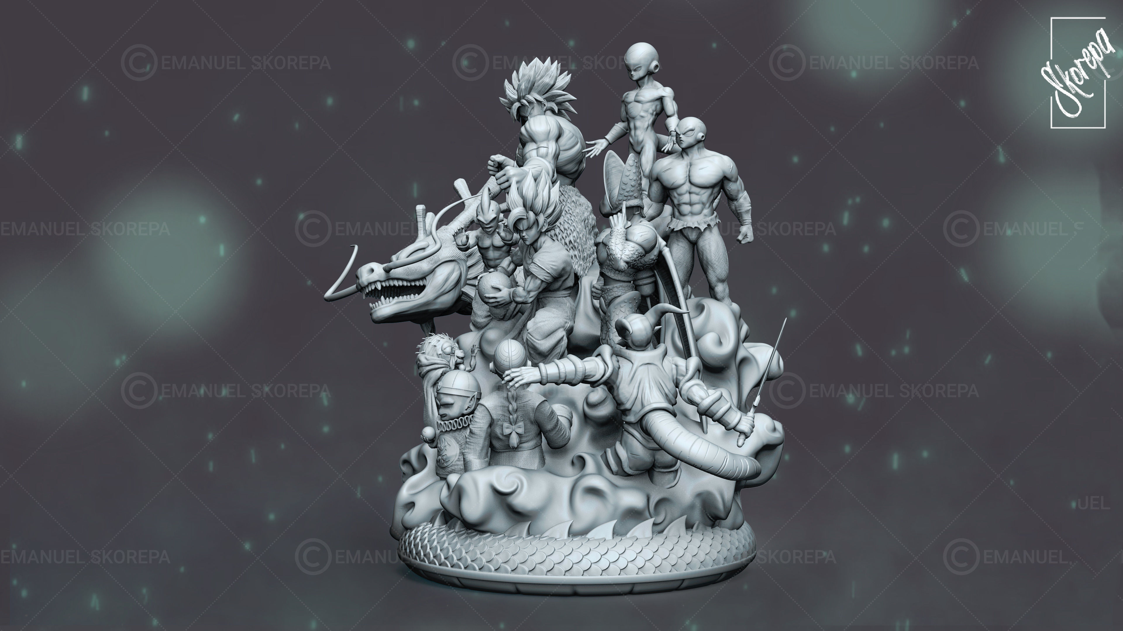 DBZ DIORAMA - STL 3D model 3D printable | CGTrader