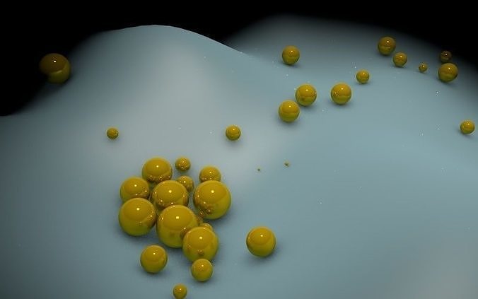 Falling Marbles 3D model animated | CGTrader