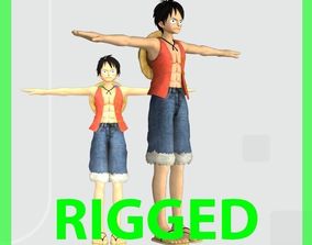 Low-poly Luffy 3D Models | CGTrader