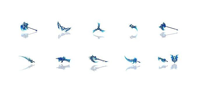 Frozen Bone Weapons 3D Model Collection | CGTrader