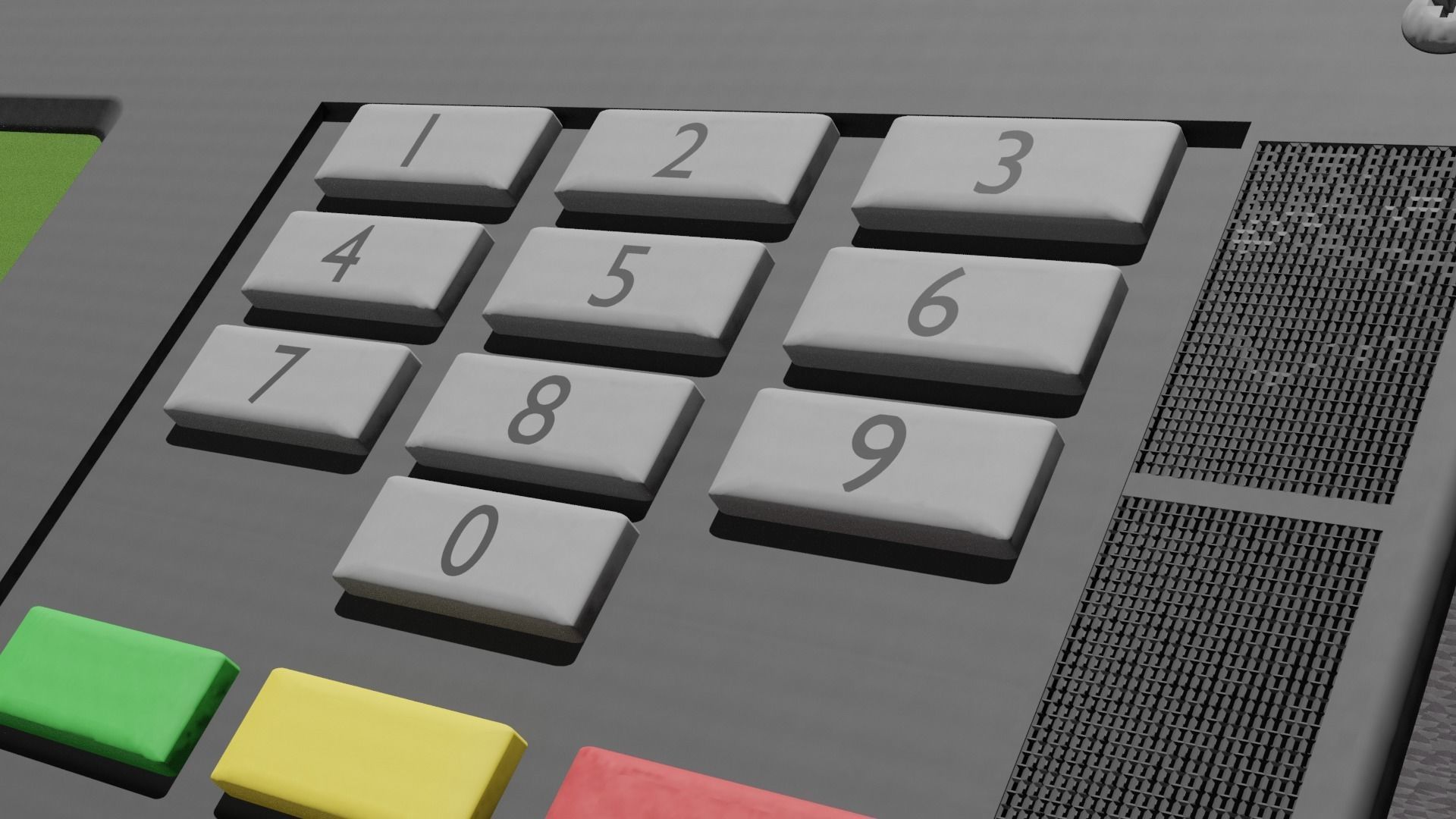 Electronic communication or password device 3D model | CGTrader