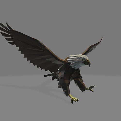3D model eagle VR / AR / low-poly | CGTrader
