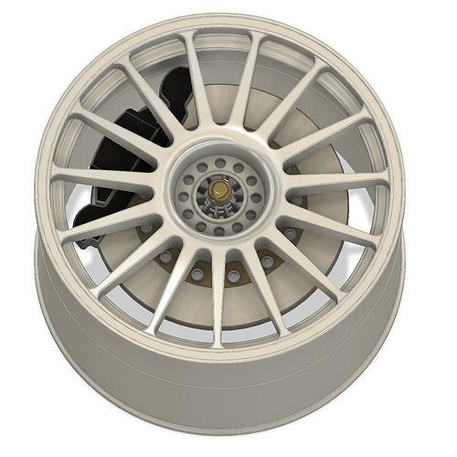 3d printable Audi DTM 2009 wheel with brake discs 3D model 3D printable ...