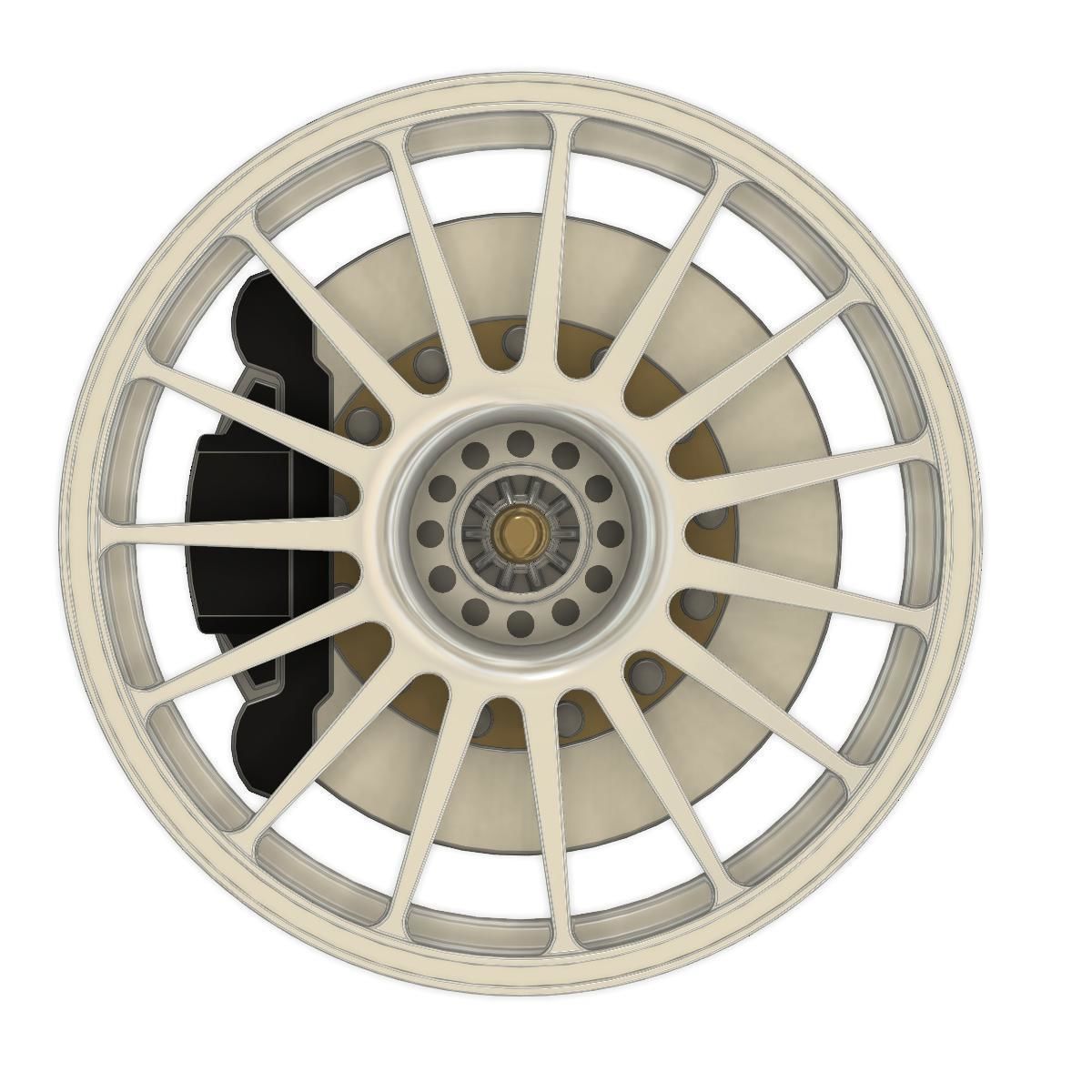 3d printable Audi DTM 2009 wheel with brake discs 3D model 3D printable ...