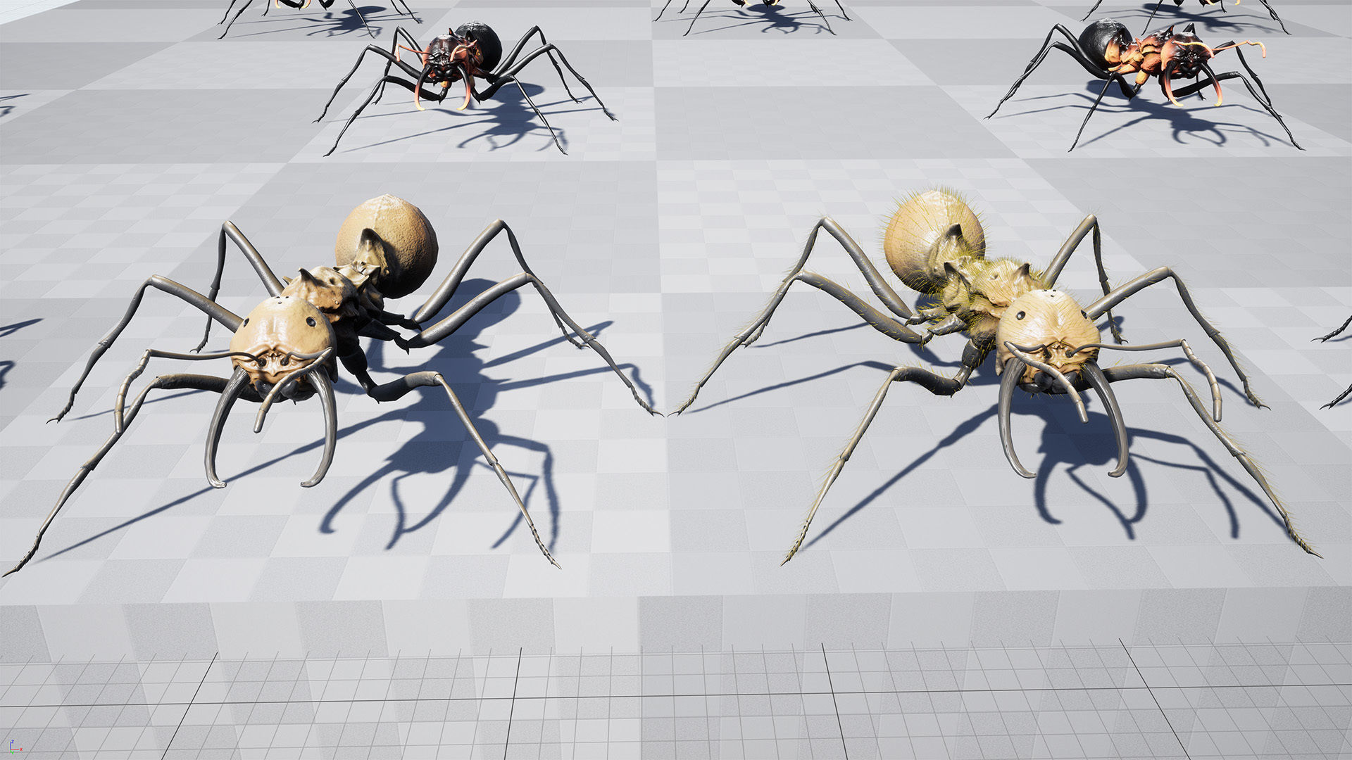 3D model Low poly Model of the character Ant Soldier VR / AR / low-poly ...