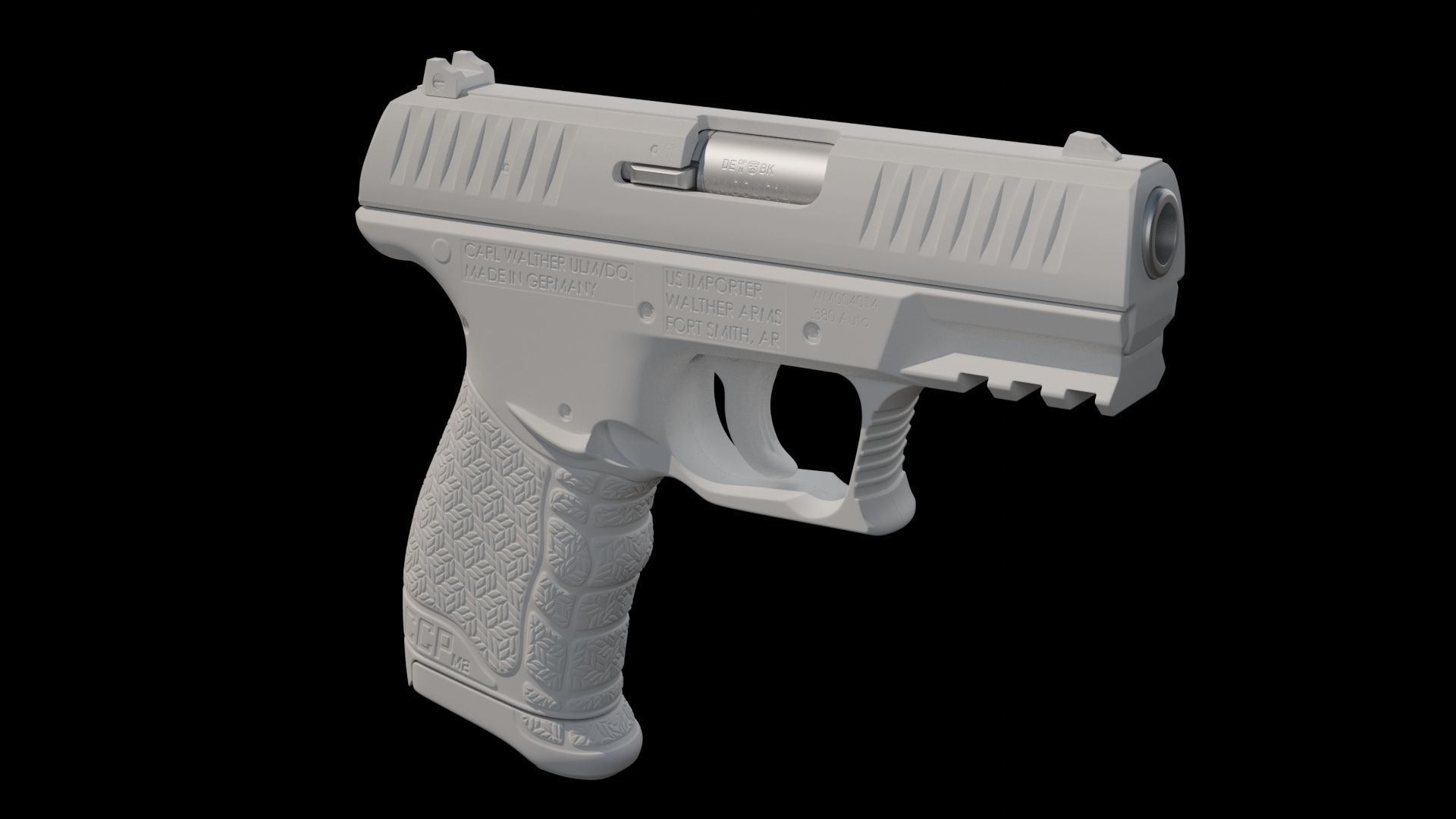 3D model Walther CCP M2 380 Angle Blue VR / AR / low-poly | CGTrader