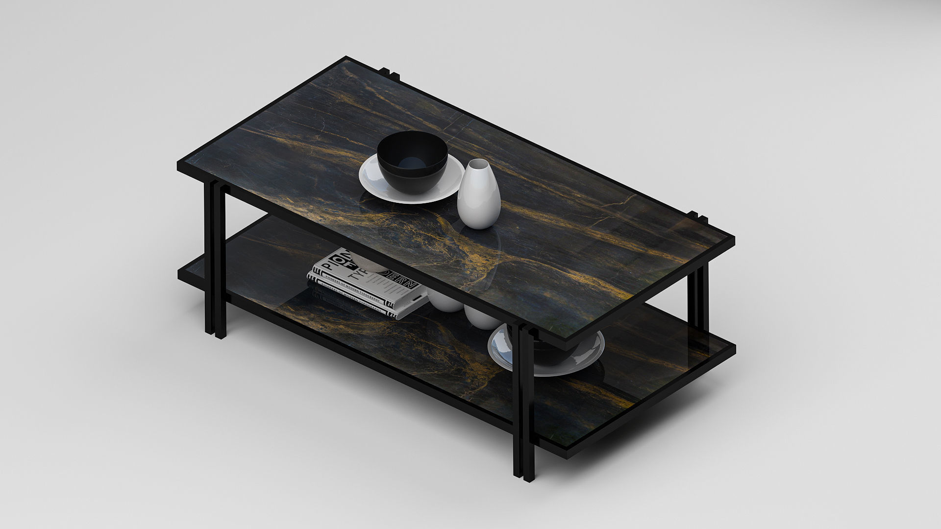 COFEE TABLE SET free 3D model | CGTrader