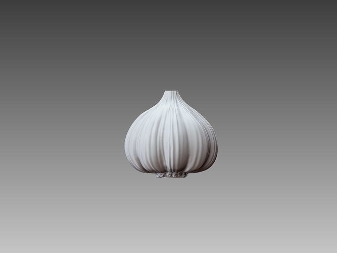 garlic 3D model bulb 3D model 3D printable | CGTrader