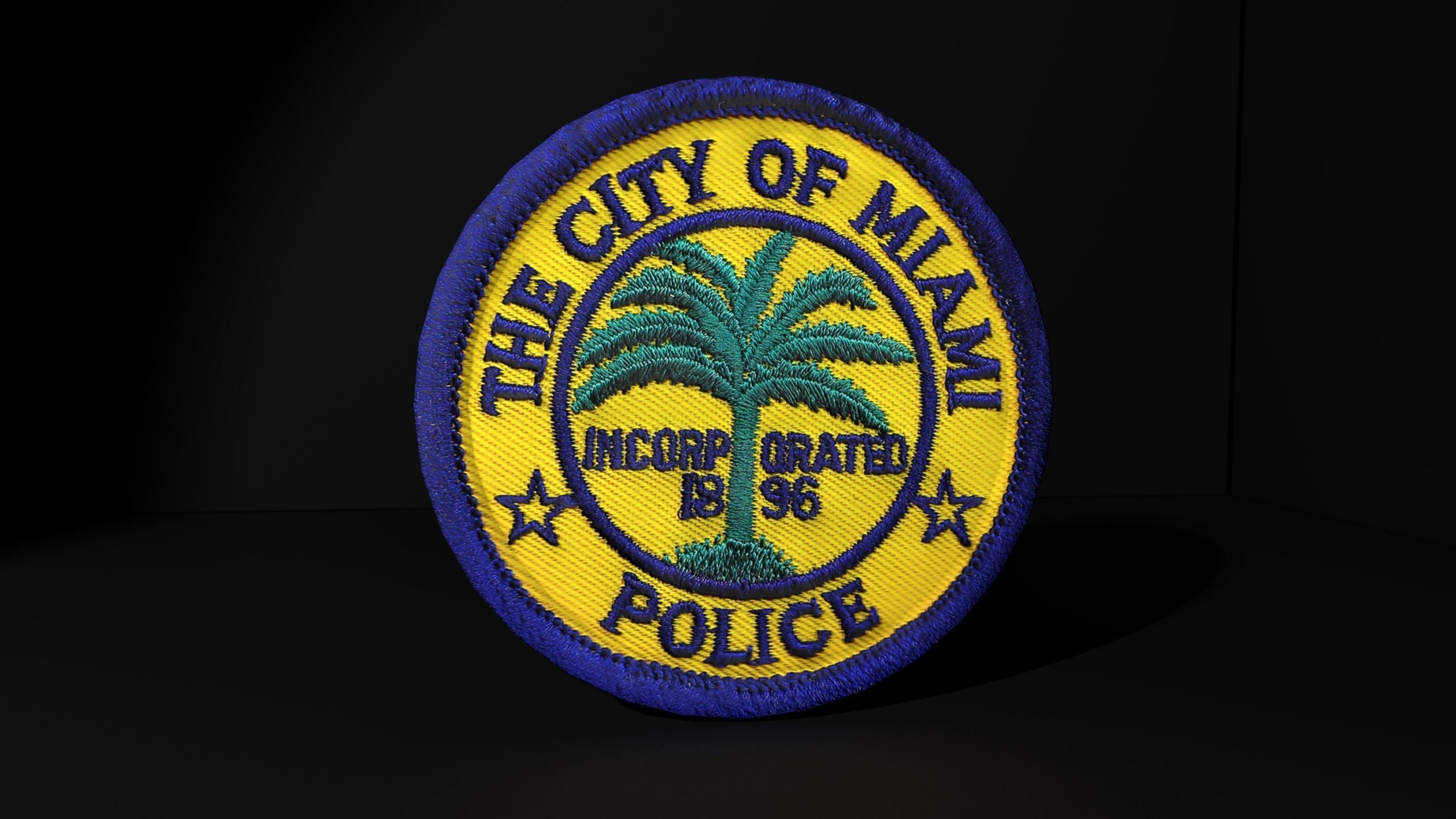 3D model Police Patch-The City Of Mimi VR / AR / low-poly | CGTrader