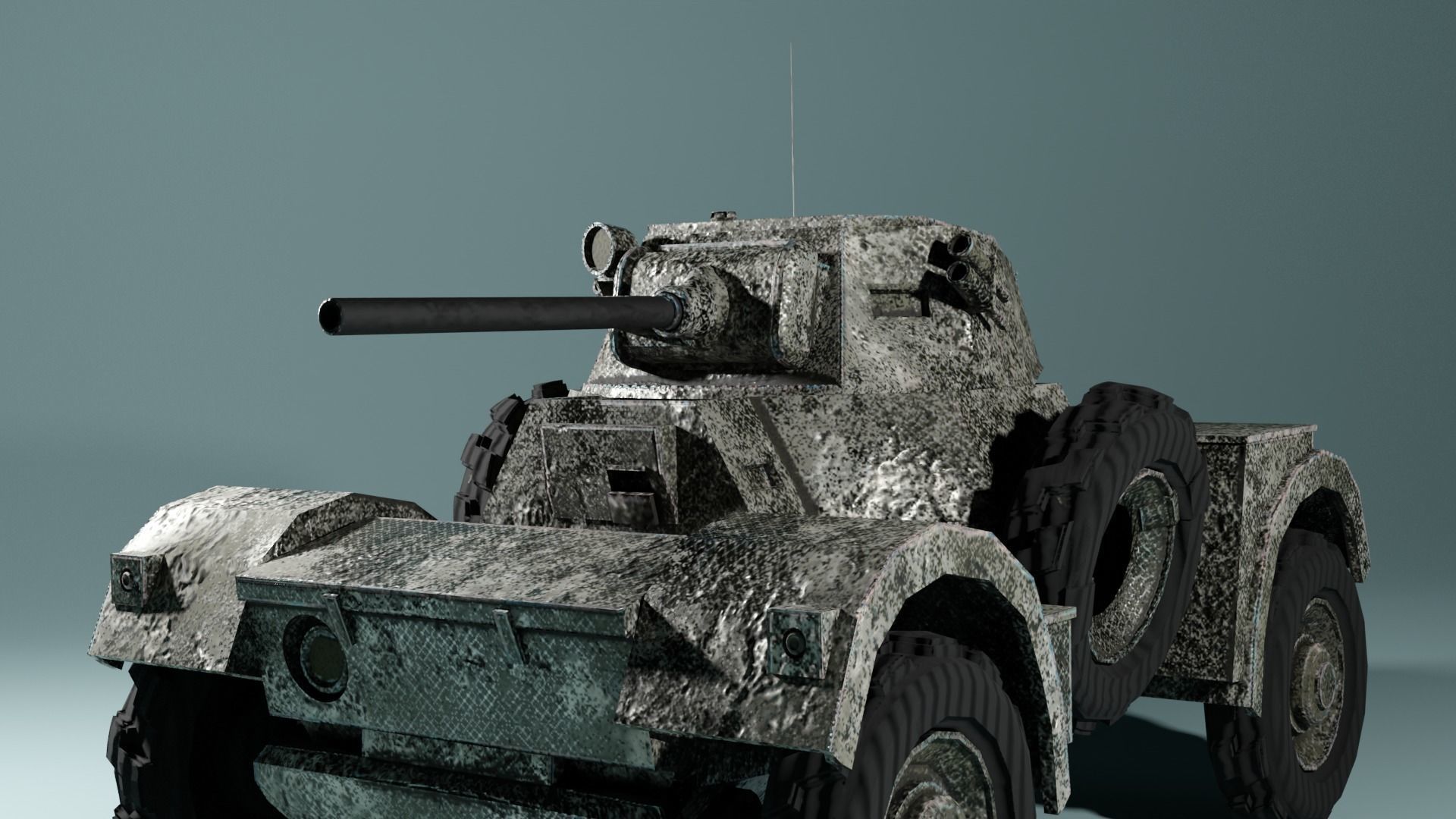 3D model Daimler WW2 Armored Car Game Ready VR / AR / low-poly | CGTrader