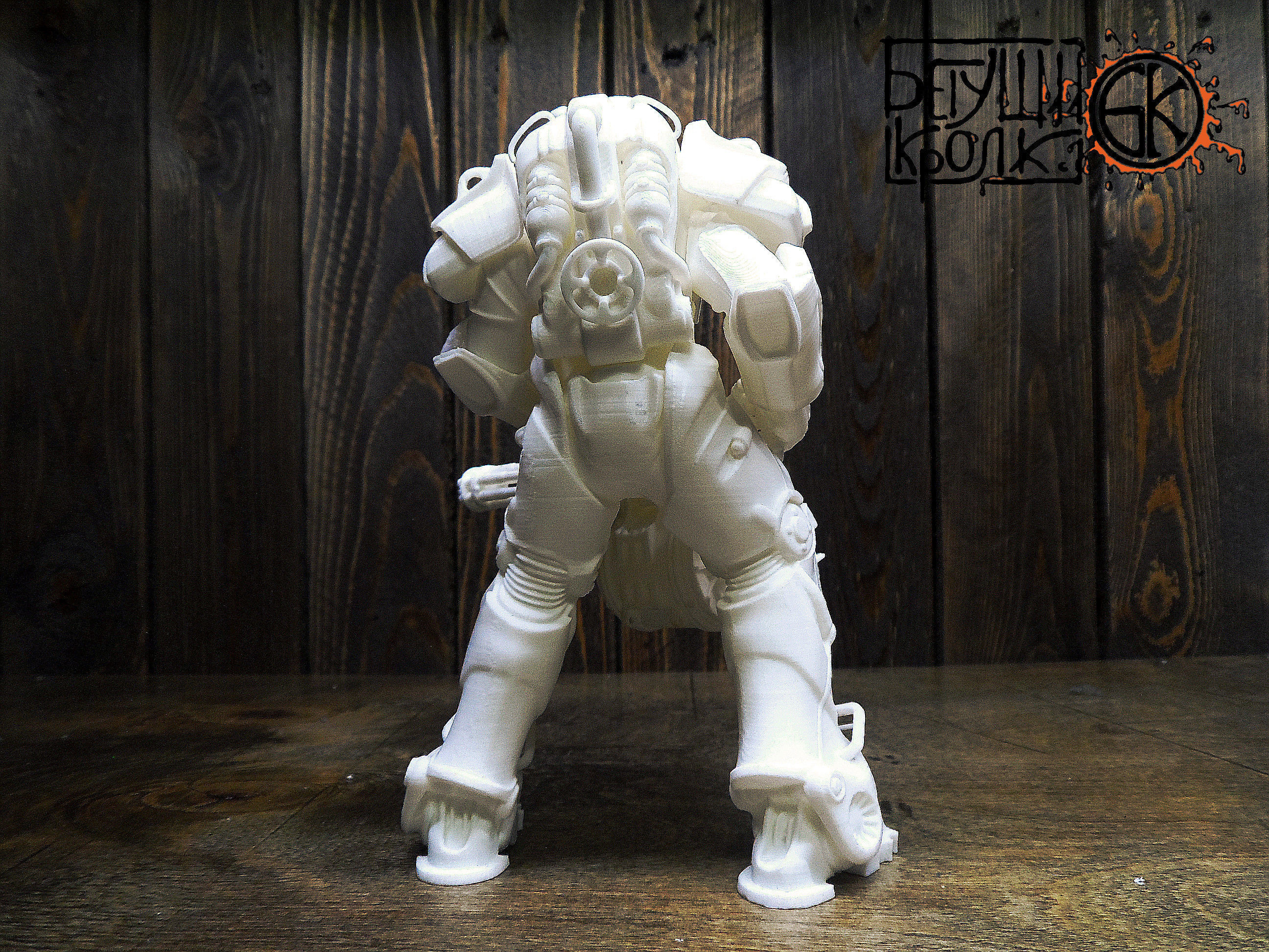 T-60 armor Minigun Fallout 4 Scale 2 3D model 3D printable | CGTrader