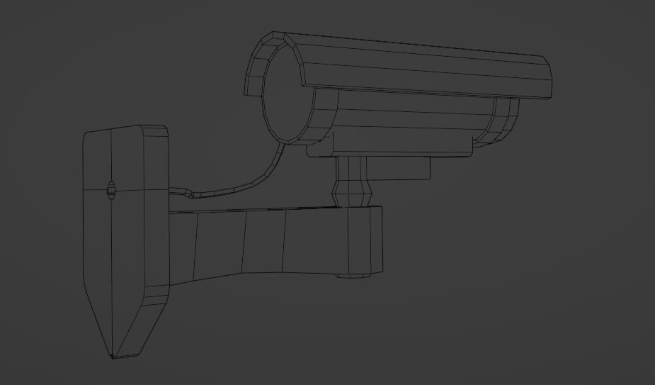 3D model low poly security camera VR / AR / low-poly | CGTrader