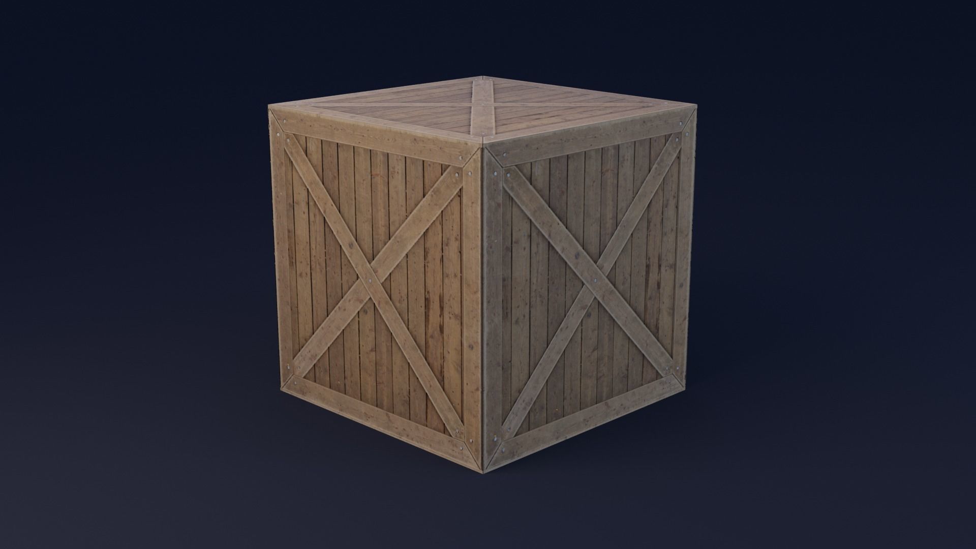 Crate Simple free VR / AR / low-poly 3D model | CGTrader