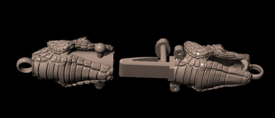 Snake Lock 3D model 3D printable | CGTrader