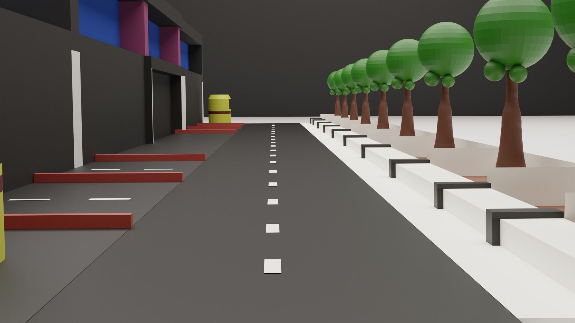 street building with tree in it 3D model | CGTrader