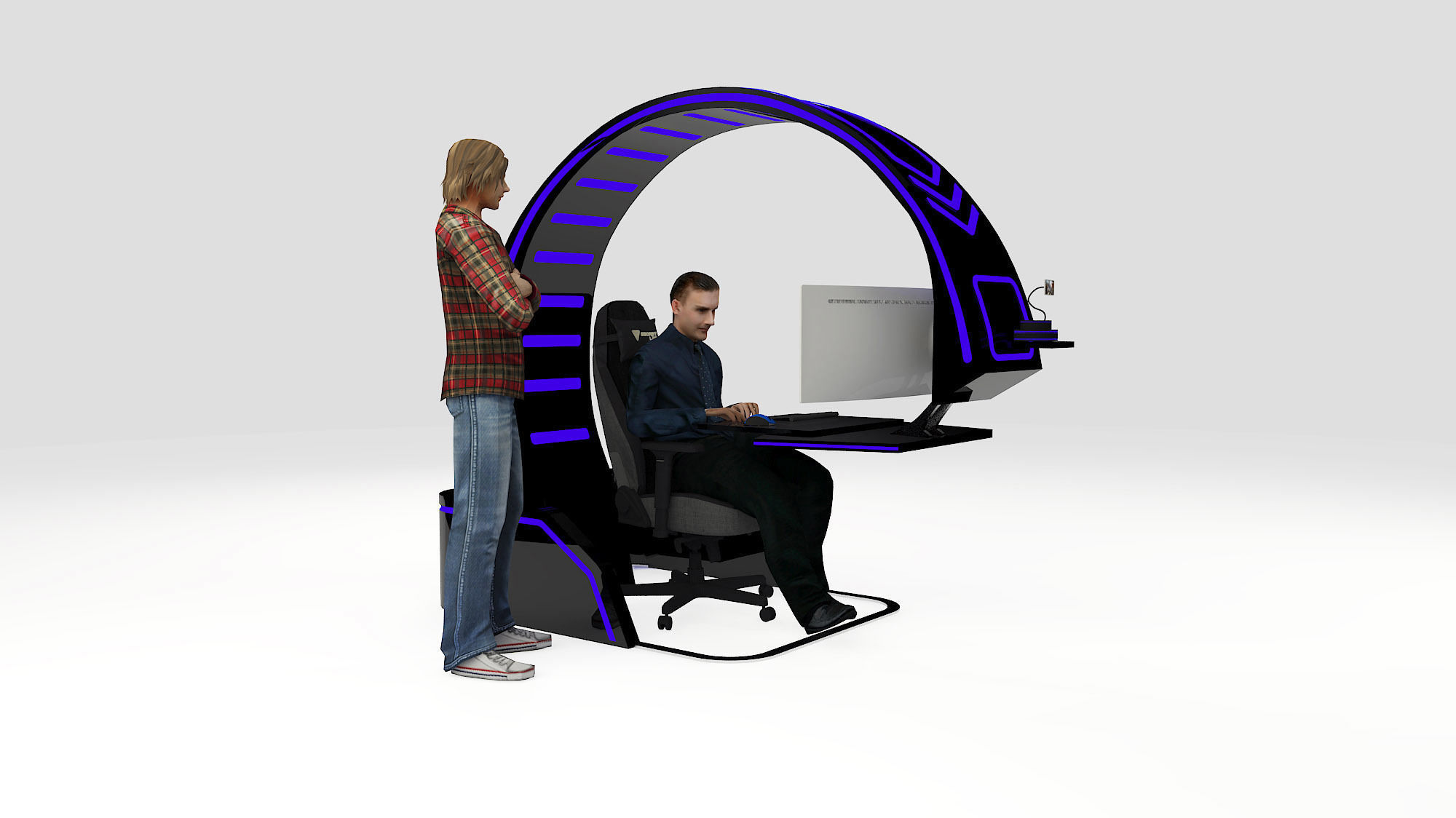 Mobile Gaming pod concept01 3D model | CGTrader