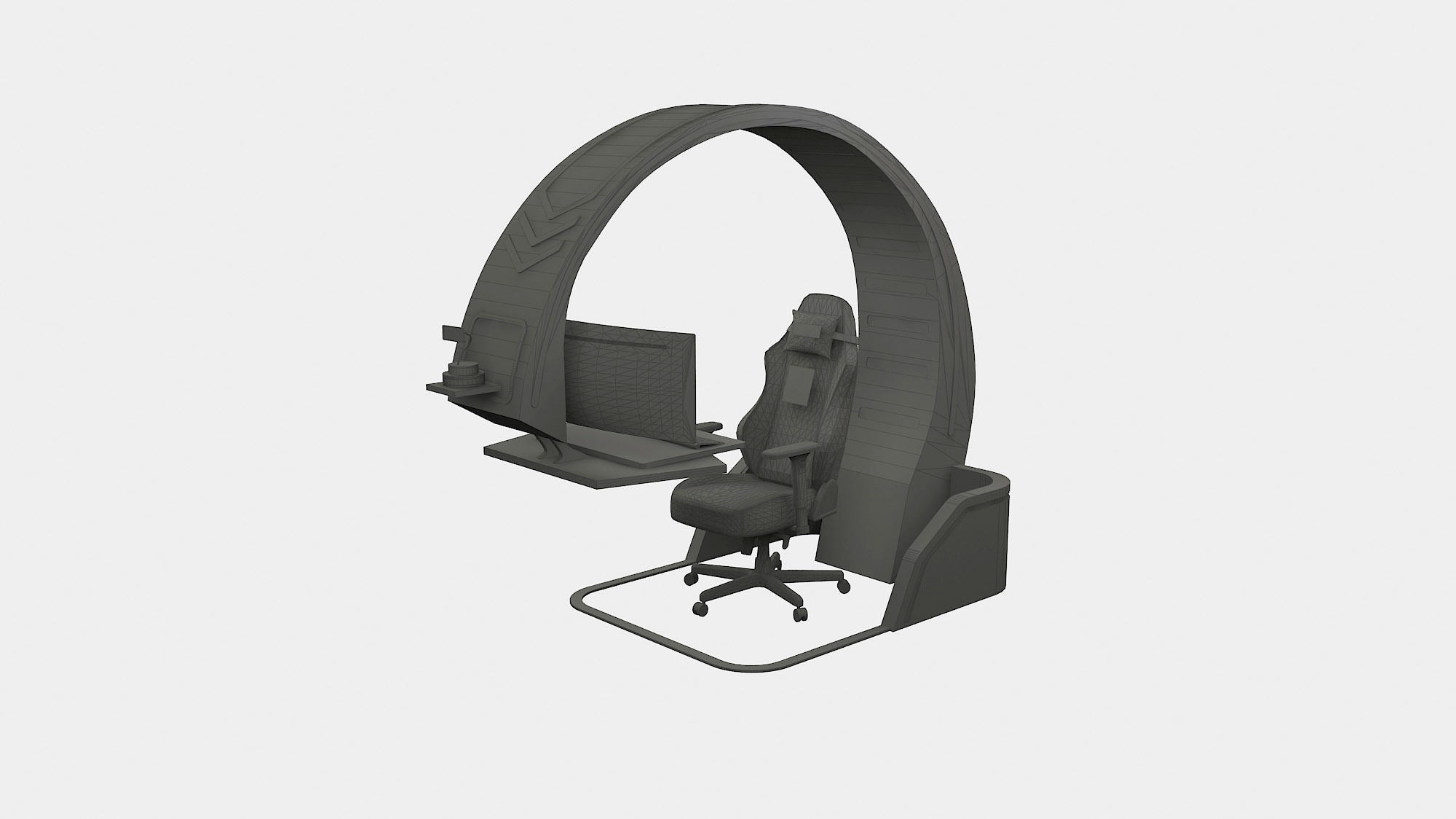 Mobile Gaming pod concept01 3D model | CGTrader