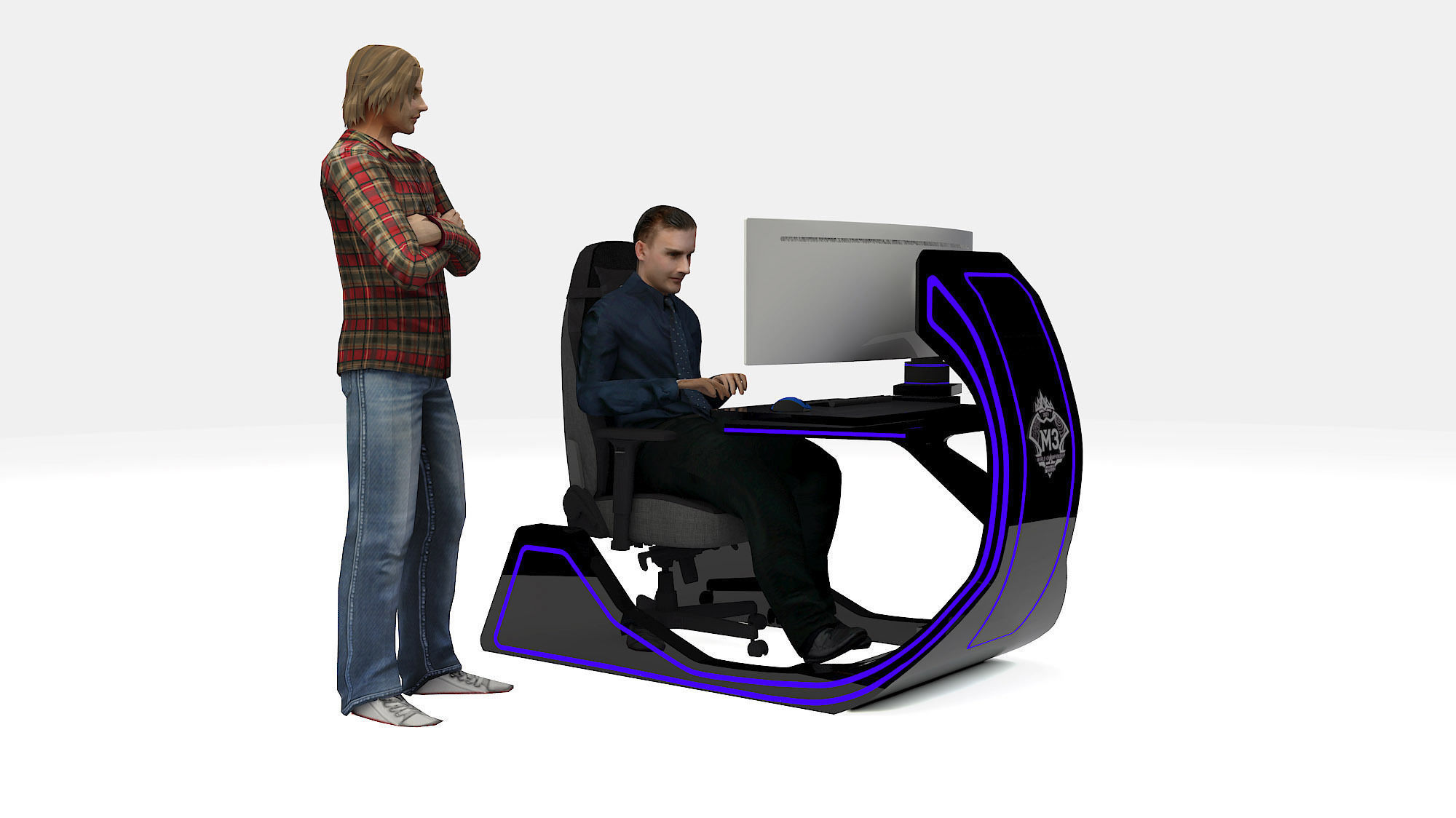 Mobile Gaming pod concept 2 3D model | CGTrader