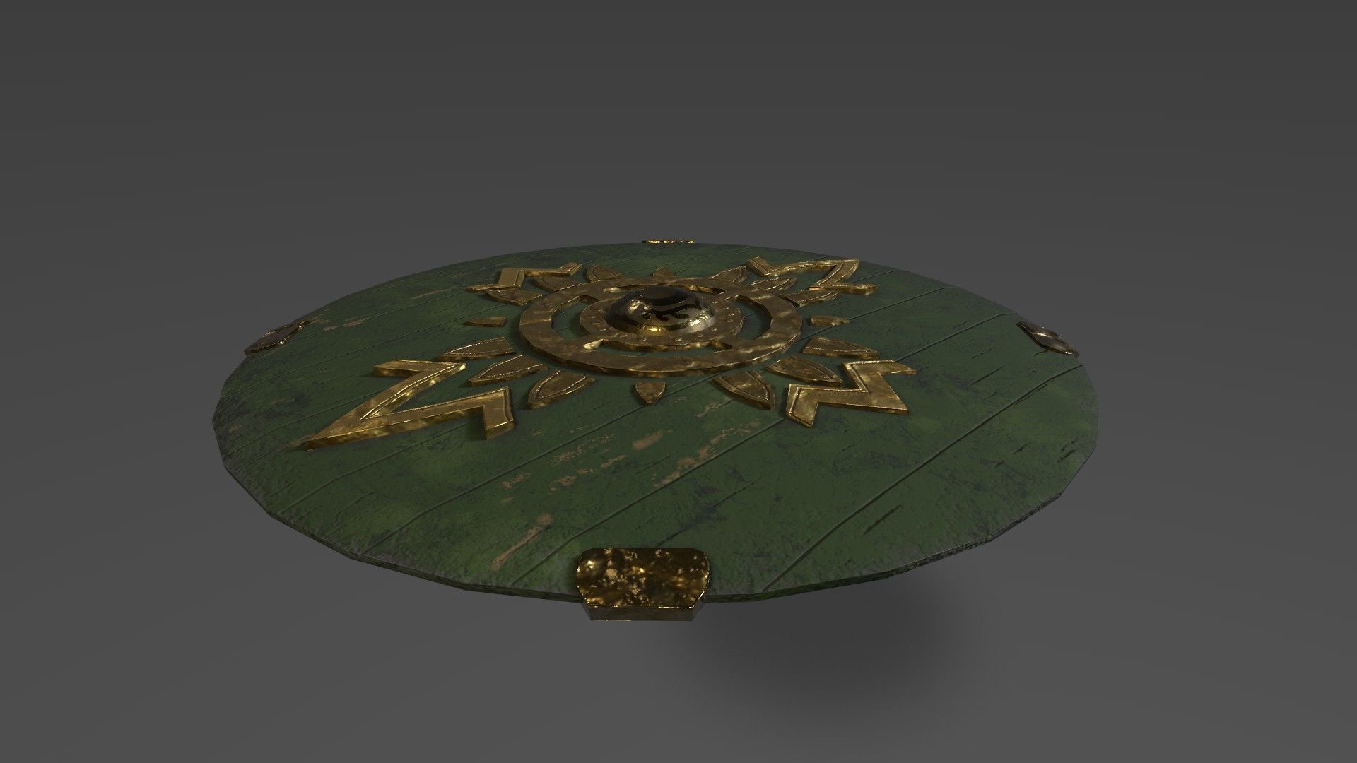 3D model Shield of Rohan Lowpoly PBR Game-Ready VR / AR / low-poly ...