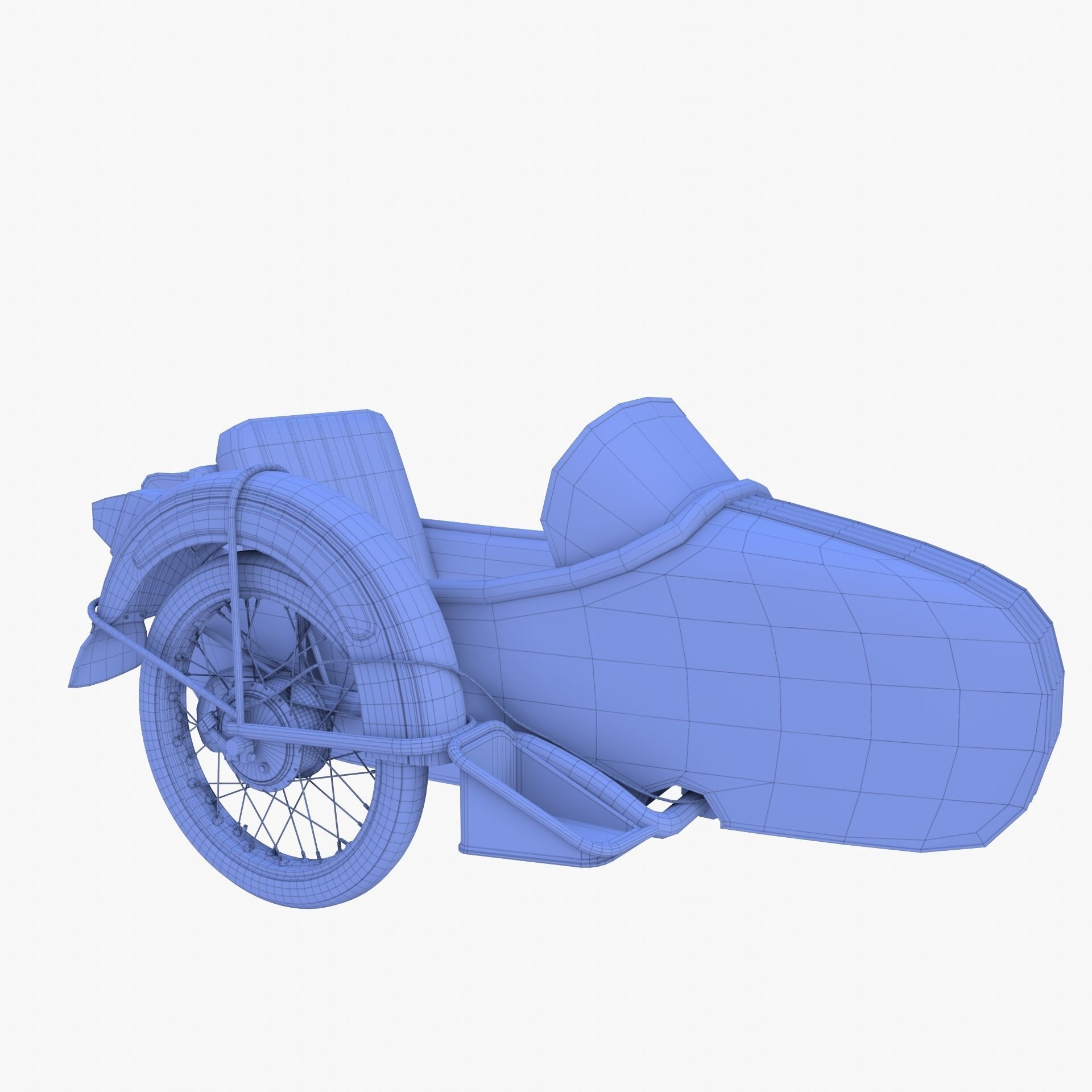 Motorcycle sidecar 3D model | CGTrader
