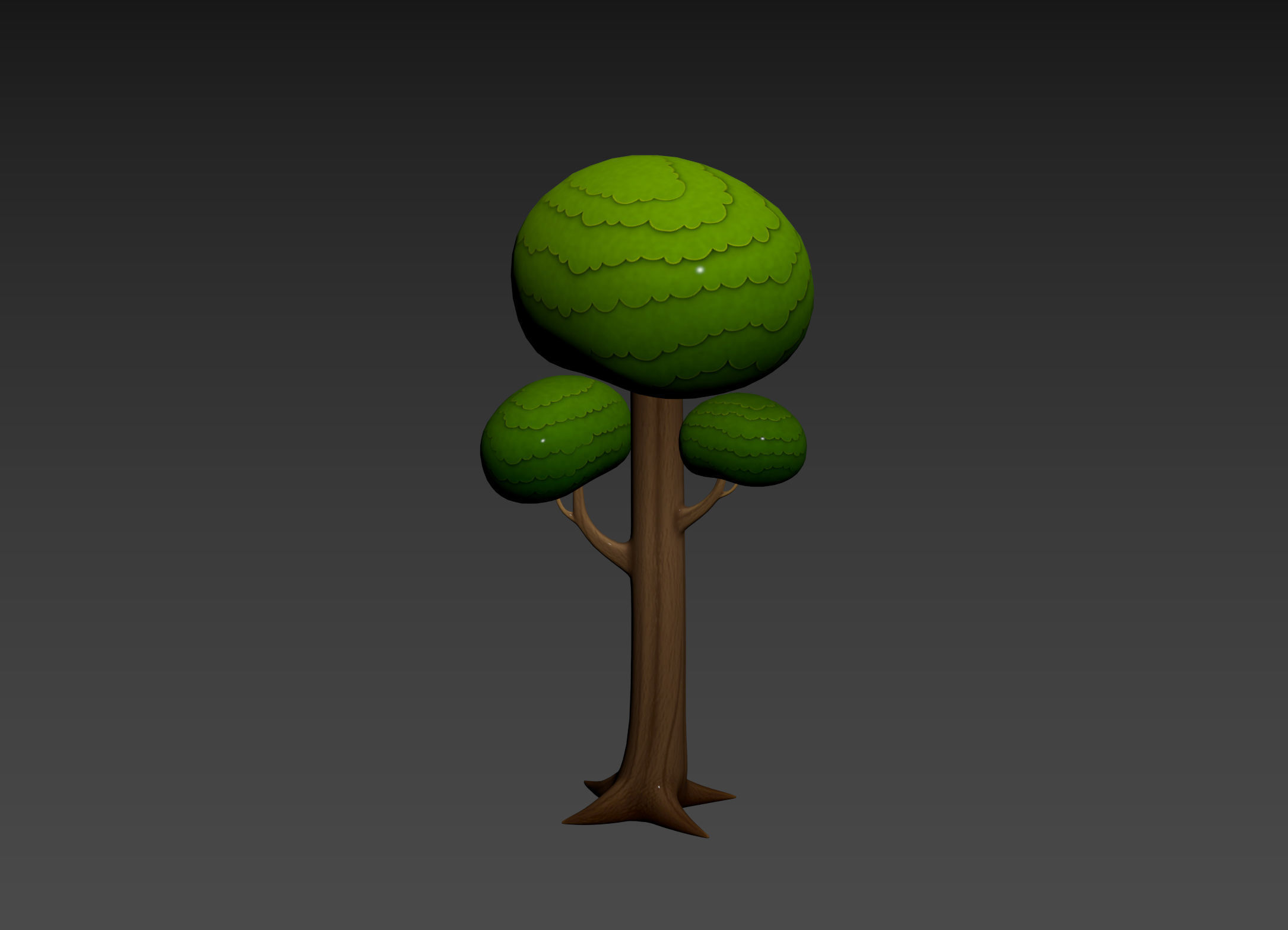 Cartoon Tree 005 3D model | CGTrader
