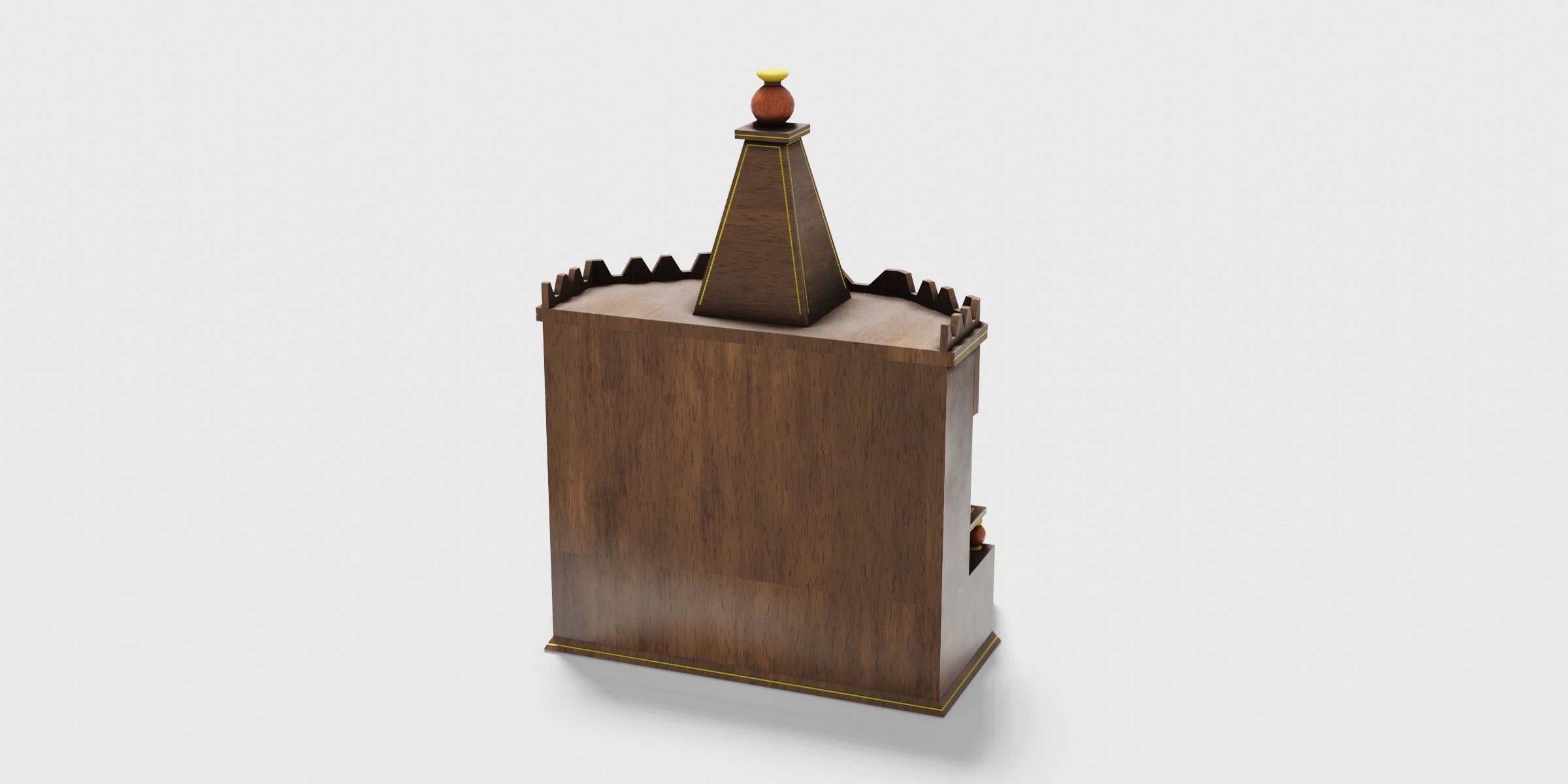 3D model Wooden Temple VR / AR / low-poly | CGTrader