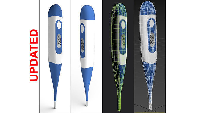 3D model Digital Thermometer M1 VR / AR / low-poly | CGTrader