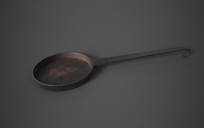 3D model Medieval Frying Pan VR / AR / low-poly | CGTrader