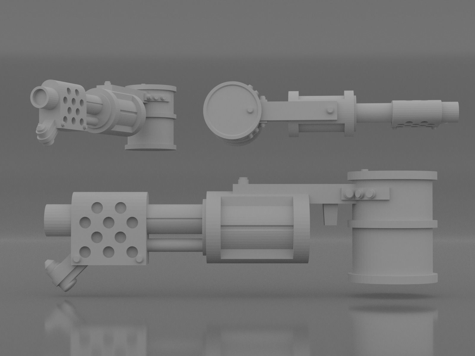 deff dread flamer bit free 3D model 3D printable | CGTrader